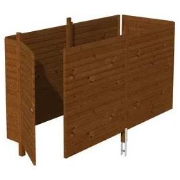 Skan Holz Carport-Ger&auml;teraum SKANHOLZ "Abstellraum C3", braun (nussbaum), Holzwerkstoff, Ger&auml;teh&auml;user, aus Profilschalung