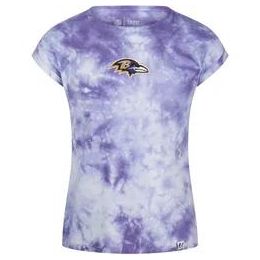 T-Shirt Recovered "NFL Ravens", Damen, Gr. XS, lila, 100% Baumwolle, bedruckt, normal, Rundhals, Shirts T-Shirt, im zeitlosen Design