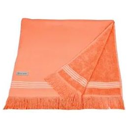 Hamamtuch Ross "Hamam", orange, B:90cm L:180cm, Hamam Frottier, Hamam Frottier, Handt&uuml;cher, idealer Begleiter f&uuml;r Strand, Sauna oder Wellnessbereich
