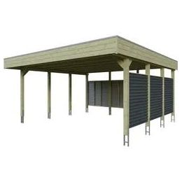 Skan Holz Doppelcarport SKANHOLZ "Friesland Set 13", gr&uuml;n, B/H/T: 254cm x, Carports