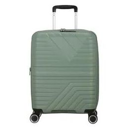 Hartschalen-Trolley American Tourister "FLYTWIST, verschiedene Gr&ouml;&szlig;en und Farben", Gr. B/H/T: 40cm x 55cm x 20cm 36 l, gr&uuml;n (botanic gr&uuml;n), Polypropylen, Koffer, Hartschalen-Koffer personalisierbar Volumenerweiterung