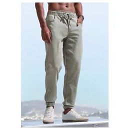 Jogger Pants John Devin "Jogg Pants", Herren, Gr. XXL (60/62), N-Gr, gr&uuml;n (khaki, denim), Jeans, Obermaterial: 65% Baumwolle, 33% Polyester, 2% Elasthan, unifarben, bequem lang, Hosen Schlupfjeans, Joggpants mit elastischem Bund aus weicher Stretch-Qualit&auml;t