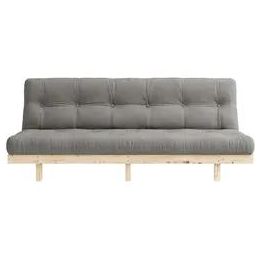 Schlafsofa KARUP DESIGN "Lean 200 Schlafsofa, G&auml;stebett, Sofa mit Futonmatratze", grau, B:200cm H:73cm T:100cm, Bezug: 80% Baumwolle, 20% Polyester, Sofas, Schlafsofa, Inkl. Futonmatratze, Liegefl&auml;che 130x200 cm, FSC zertifizierte Kiefer