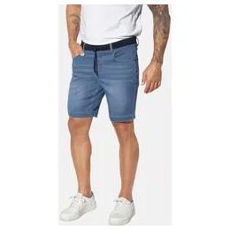 Shorts Jan Vanderstorm "Jeansshort GULLBRAND", Herren, Gr. 74, N-Gr, blau (hellblau), Obermaterial: 60% Baumwolle CO. 38% Polyester COOLMAX PES(Coolmax). 2% Elasthan EL., Hosen Shorts
