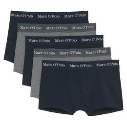 Marc O'Polo Trunk MARC O'POLO "Essentials", Herren, Gr. L, blau (schwarz navy, nordic grau melange), Obermaterial: 95% Baumwolle, 5% Elasthan, meliert, unifarben, k&ouml;rpernah, Unterhosen, mit vielseitigem Farbsortiment