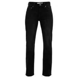 Straight-Jeans SURI FREY "Straight Leg Jeans SFY Freyday", Damen, Gr. XL, EURO, schwarz (schwarz washed 100), Obermaterial: 99% Baumwolle CO. 1% Elasthan EL., Jeans Straight-Jeans
