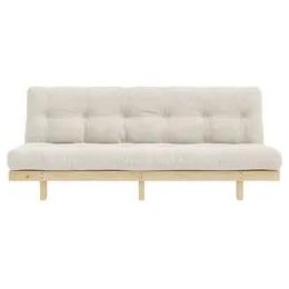 Schlafsofa KARUP DESIGN "Lean 200 Schlafsofa, G&auml;stebett, Sofa mit Futonmatratze", wei&szlig; (ivory), B:200cm H:73cm T:100cm, Bezug: 100% Polyester, Sofas, Schlafsofa, Inkl. Futonmatratze, Liegefl&auml;che 130x200 cm, FSC zertifizierte Kiefer
