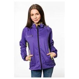 Softshelljacke DEPROC ACTIVE "Downton Peak WOMEN", Damen, Gr. 40/42 (M), rot, 96% Polyester; 4% Elasthan, mit verstellbarem Klettverschluss, Jacken Softshelljacke, auch in Gro&szlig;en Gr&ouml;&szlig;en erh&auml;ltlich