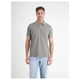 Poloshirt Lerros "Herren Poloshirt in gewaschener Optik", Herren, Gr. S, grau (basalt grau), 100% Baumwolle, ohne Ausschnitt, Shirts