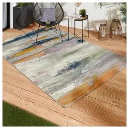 Teppich ANDIAMO "Portland", bunt (multi), B:160cm H:3mm L:235cm, Obermaterial: 75% Polypropylen, 25% Polyester, Teppiche, Teppich, modernes Design, In- und Outdoor geeignet, Balkon, Terrasse