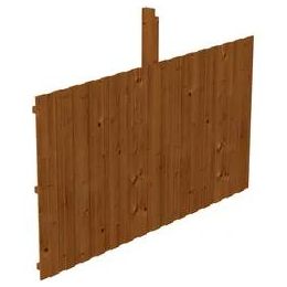 Skan Holz Carport-R&uuml;ckwand SKANHOLZ, braun (nussbaum), B:341 H:180, Holzwerkstoff, Gartenhaus-Seitenw&auml;nde, aus Deckeschalung 20x120mm