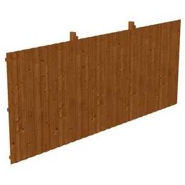 Skan Holz Carport-R&uuml;ckwand SKANHOLZ, braun (nussbaum), B:550cm H:220cm, Holzwerkstoff, Gartenhaus-Seitenw&auml;nde, aus Deckeschalung 20x120mm
