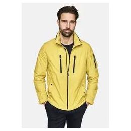 Outdoorjacke NEW CANADIAN, Gr. 58, gelb, 100% Polyamid, unifarben, kurz, hoch geschlossener Ausschnitt, Jacken Outdoorjacke, mit locker-leichtem Stoff