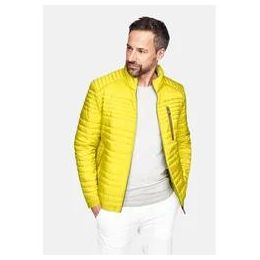 Outdoorjacke NEW CANADIAN, Herren, Gr. 66, gelb, 100% Polyester, unifarben, kurz, hoch geschlossener Ausschnitt, Jacken Outdoorjacke, im bequemen Steppdesign