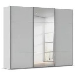 Schwebet&uuml;renschrank Rauch "Kleiderschrank Schrank Garderobe Schlafzimmerschrank CONTIDO", grau (seidengrau), B:271cm H:223cm T:68cm, Holzwerkstoff, Schr&auml;nke, Schwebet&uuml;renschrank, aus hochwertigem Material in 6 Breiten 2 Griff-Farben MADE IN GERMANY