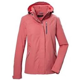 Outdoorjacke Killtec "KOS 28 WMN JCKT", Damen, Gr. 44, rot (hellrot), Obermaterial: 100% Polyester;Futter: 100% Polyester, Jacken Outdoorjacke, Wasserdichte, atmungsaktive Damenjacke, recyceltes Material