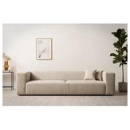 3-Sitzer Home Affaire "BAKELS, Couch in Cord oder Boucle-Stoff, Sofa im modernen Design", braun (hellbraun), B:275cm H:66cm T:101cm, Sofas, bequemer Sitzkomfort,in 2 Stoffen und 8 Farben lieferbar