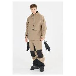 Skijacke SLOPE "Ruki", Herren, Gr. S, beige, 100% Polyester, unifarben, normal, ohne Ausschnitt, Jacken Skijacke, Im wetterfesten Anorak-Design