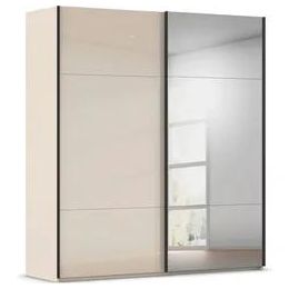 Schwebet&uuml;renschrank Rauch "Kleiderschrank Schrank Garderobe Schlafzimmerschrank CONTIDO", beige, glas beige (champagner), B:201cm H:223cm T:68cm, Holzwerkstoff, Schr&auml;nke, Schwebet&uuml;renschrank, aus hochwertigem Material in 6 Breiten 2 Griff-Farben MADE IN GERMANY