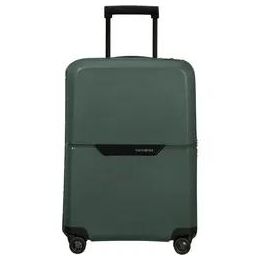 Hartschalen-Trolley Samsonite "MAGNUM ECO, verschiedene Gr&ouml;&szlig;en und Farben", Gr. B/H/T: 40cm x 55cm x 20cm 38 l, gr&uuml;n (forest gr&uuml;n), Polypropylen, Koffer, arretierbares und versenkbares Druckknopf-Trolleysystem