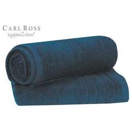 Handtuch Carl Ross "HygieniCotton", blau (petrol), B:50cm L:100cm, Frottee, Obermaterial: 100% Baumwolle, Handt&uuml;cher, mit 2 Aufh&auml;ngekordeln