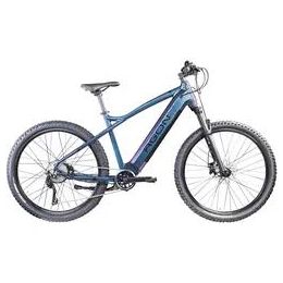E-Bike agon "Alpha" Gr. 48, blau (arctic fire schwarz), Elektrofahrr&auml;der, 48cm, 27,5 Zoll (69,85cm), Pedelec, Elektrofahrrad f&uuml;r Damen u. Herren, MTB