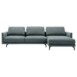 Ecksofa "CR.414, Designecksofa, Polsterecke, L-Form", blau (wasserblau, steingrau), B:300cm H:91cm T:172cm, CREATION BY ROLF BENZ, Sofas, Ecksofa, wahlweise aus feinstem Rindsleder oder hochwertigem Chenille
