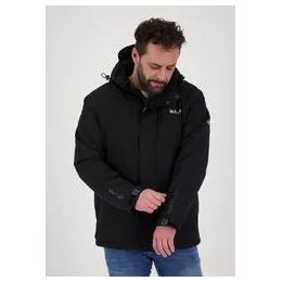 Winterjacke DEPROC ACTIVE "MONTREAL MEN", Herren, Gr. XL (54), schwarz, 96% Polyester; 4% Elasthan, Windstopperb&uuml;ndchen mit Daumenl&ouml;chern,mit Schneefang,mit verstellbarem Klettverschluss, Jacken Winterjacke, auch in Gro&szlig;en Gr&ouml;&szlig;en erh&auml;ltlich