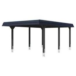 Skan Holz Einzelcarport SKANHOLZ "Wendland", anthrazit, schwarze blende, B/H/T: 247cm x, Carports