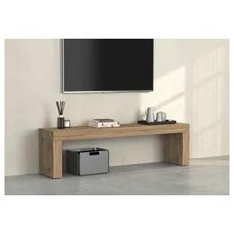 TV-Br&uuml;cke OTTO HOME "CHRONOS Breite 180 cm, mit eine 10 cm dicken stabilen folding Platte", braun (eiche wotan), B:180cm H:50cm T:40cm, FSC-zertifizierter Holzwerkstoff, Sideboards, TV-Board, Medienbr&uuml;cke, TV-Aufsatz 'Made in Italy'