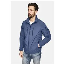Outdoorjacke NEW CANADIAN, Gr. 48, blau, 100% Polyamid, unifarben, kurz, hoch geschlossener Ausschnitt, Jacken Outdoorjacke, mit locker-leichtem Stoff
