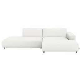 Ecksofa Musterring "Lucia", wei&szlig;, B:330cm H:81cm T:190cm, 100% Polyester, Sofas, Ecksofa, verschiedene Farben, gro&szlig;er Longchair mit Armlehne, B330 x T190 cm