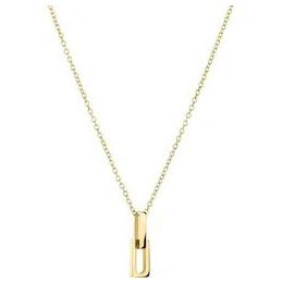 Kette mit Anh&auml;nger Liebeskind Berlin "Schmuck Geschenk Edelstahl Halskette Festive Mini Link", gold (gelbgoldfarben), Halsketten, Damen, Edelstahl, L: 45 B: 2mm, B:2mm