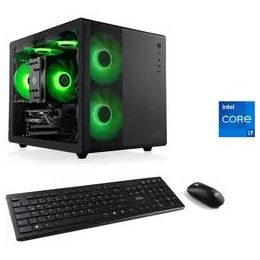 CSL PC "Cube V24170", schwarz, Microsoft Windows 11 Home (64 Bit), 16 GB RAM 500 GB SSD, Desktop-PCs, PC