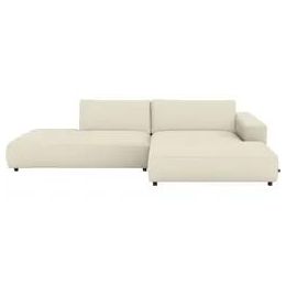 Ecksofa Musterring "Lucia", beige (nature), B:330cm H:81cm T:190cm, 100% Polyester, Sofas, Ecksofa, verschiedene Farben, gro&szlig;er Longchair mit Armlehne, B330 x T190 cm