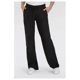 Leinenhose MAC "CHIARA BELT", Damen, Gr. 34, L&auml;nge 30, schwarz, Obermaterial: 100% Leinen, unifarben, weit kn&ouml;chellang, Hosen, Sommerhose Wide Fit, mit geradem, weitem Bein