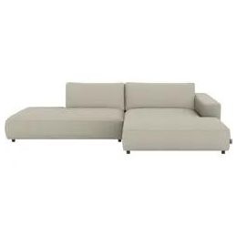 Ecksofa Musterring "Lucia", silber, B:330cm H:81cm T:190cm, 100% Polyester, Sofas, Ecksofa, verschiedene Farben, gro&szlig;er Longchair mit Armlehne, B330 x T190 cm