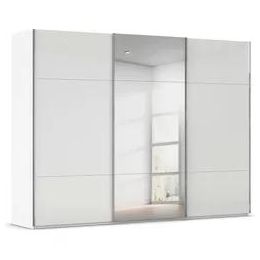 Schwebet&uuml;renschrank Rauch "Kleiderschrank Schrank Garderobe Schlafzimmerschrank CONTIDO", wei&szlig; (alpinwei&szlig;, glas kristallwei&szlig;), B:301cm H:223cm T:68cm, Holzwerkstoff, Schr&auml;nke, Schwebet&uuml;renschrank, aus hochwertigem Material in 6 Breiten 2 Griff-Farben MADE IN GERMANY