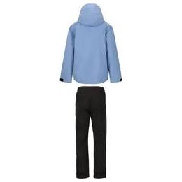 Regenanzug WEATHER REPORT "Gust Jr.", Jungen, Gr. 164, blau (ice), 100% Polyester, unifarben, Sportanz&uuml;ge Regenanzug, Mit 10.000 mm Wassers&auml;ule