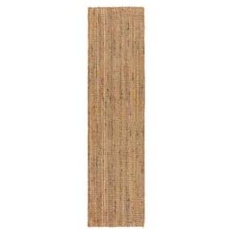 L&auml;ufer FLAIR RUGS "Jute Boucle", bunt, B:60cm H:7mm L:230cm, Jute, Teppiche, L&auml;ufer, aus 100% Jute, mit Fransen, aus Naturfasern