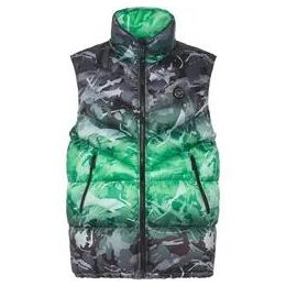 Kurzweste Plein Sport "Camouflage", Herren, Gr. L, gr&uuml;n (0227, schwarz, gr&uuml;nfluo), Obermaterial: 100% Polyester. Futter: 100% Polyester. F&uuml;llung: 100% Polyester, Westen