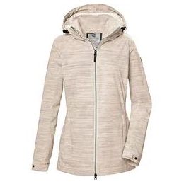 Funktionsjacke "GS 67 WMN JCKT", Damen, Gr. 38, braun, Obermaterial: 100% Polyester;Futter: 100% Polyester, G.I.G.A. DX BY KILLTEC, Jacken Funktionsjacke, Gestreifte Damen Outdoorjacke, wasserabweisend, 2-Wege-Rei&szlig;verschluss
