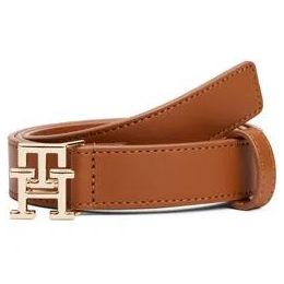 Lederg&uuml;rtel Tommy Hilfiger "TH MODERN 2.5 cm breit", Damen, Gr. 75, braun (cognac), Rindsleder, unifarben, G&uuml;rtel Lederg&uuml;rtel, Gr&ouml;&szlig;enverstelbar