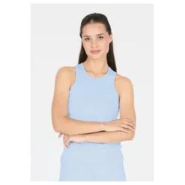 ENDURANCE ATHLECIA Tanktop ATHLECIA "Almi", Damen, Gr. 42, blau (himmelblau), 88% Polyester, 12% Elasthan, unifarben, normal, Rundhals, Tops Tanktop, in atmungsaktiver Qualit&auml;t