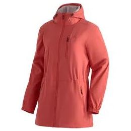 Parka Maier Sports "ArorA Loop W", Damen, Gr. 46, rot (karminrot), 100% Polyester, Jacken Parka, Damen Jacke wasserdicht, Outdoorjacke, 3 Taschen au&szlig;en + Innentasche