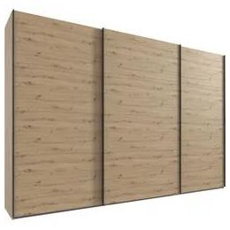 Kleiderschrank wimex "Mugano, Made in Germany, Lieferung bis in Deine Etage und Stellort", schwarz (artisan, eiche nachbildung, griffe schwarz), B:360cm H:236cm T:65cm, Holzwerkstoff, Schr&auml;nke, Kleiderschrank, 3 Schwebet&uuml;ren, gro&szlig;e Gr&ouml;&szlig;en, mit oder ohne Spiegel, Metallgriffe