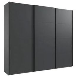 Kleiderschrank wimex "Mugano, Made in Germany, Lieferung bis in Deine Etage und Stellort", schwarz (grafit, griffe schwarz), B:270cm H:236cm T:65cm, Holzwerkstoff, Schr&auml;nke, Kleiderschrank, 3 Schwebet&uuml;ren, gro&szlig;e Gr&ouml;&szlig;en, mit oder ohne Spiegel, Metallgriffe