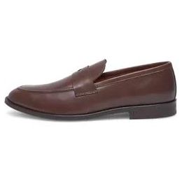Loafer Henry Stevens "Wallace PL", Herren, Gr. 42, braun (dunkelbraun), Kalbsleder, Schuhe Loafer