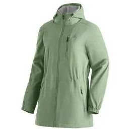 Parka Maier Sports "ArorA Loop W", Damen, Gr. 44, gr&uuml;n (heugr&uuml;n), 100% Polyester, Jacken Parka, Damen Jacke wasserdicht, Outdoorjacke, 3 Taschen au&szlig;en + Innentasche