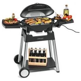 Rommelsbacher Elektrogrill "BBQ 4100/S", schwarz, B:116cm H:98cm T:56cm, Kontaktgrill_Standgrill_Tischgrill_Teppanyakigrill, BARBECUE GRILL MIT GRILLWAGEN